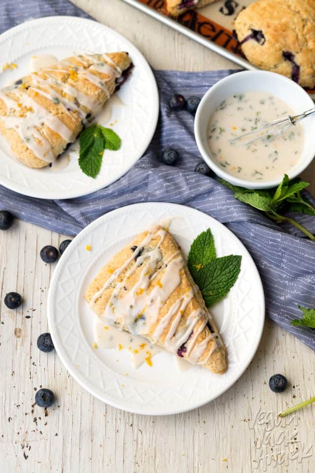 Vegan Glazed Figgy Scones with Maple Icing - Vegan Yack Attack