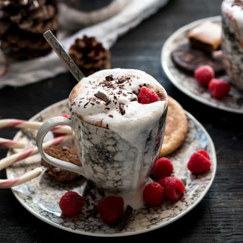Refined Sugar-Free Raspberry Hot Cocoa - Vegan Yack Attack