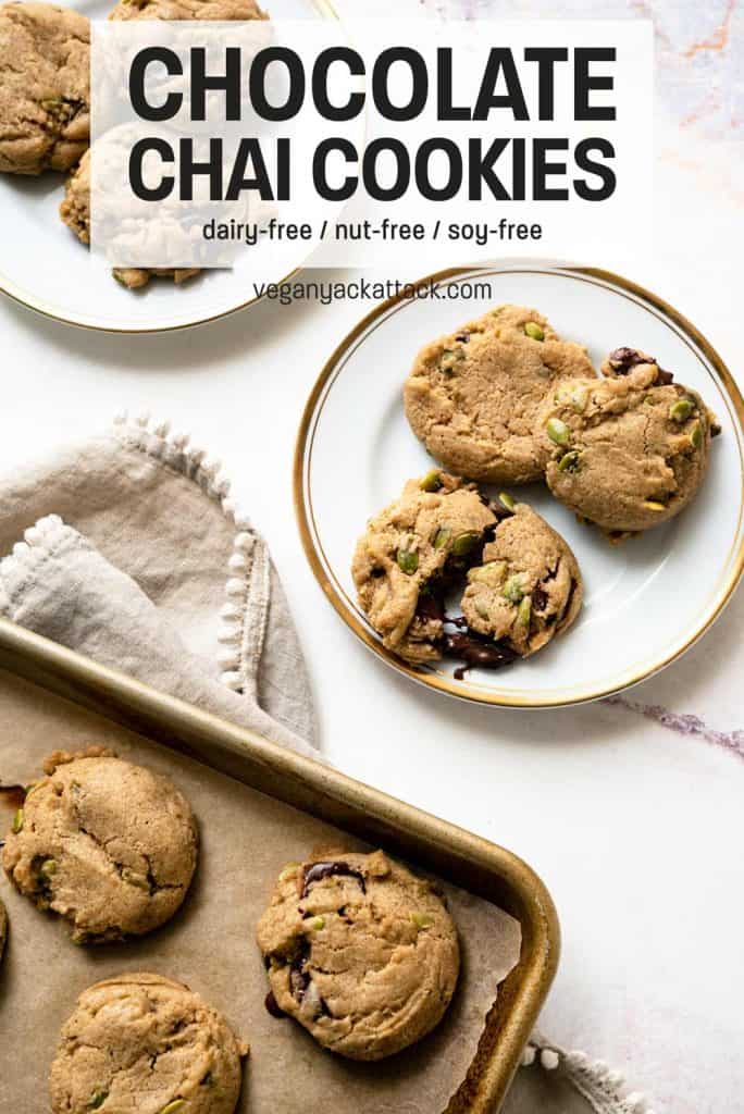 One-Bowl Vegan Chocolate Chai Cookies - Vegan Yack Attack