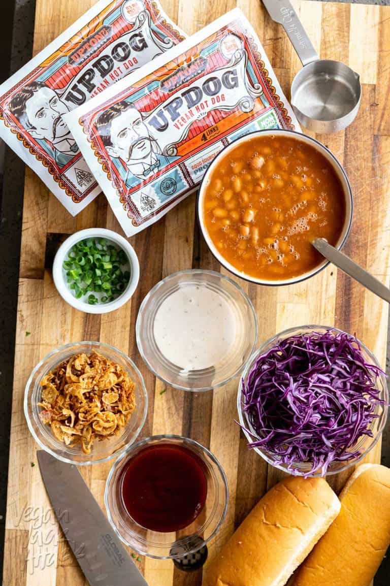 Vegan Loaded BBQ Dogs - Vegan Yack Attack