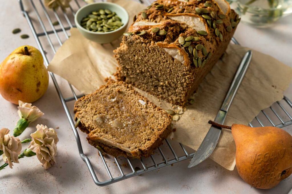 Spiced Pear Bread - Vegan Yack Attack