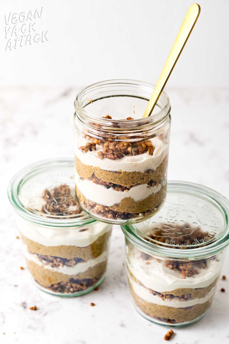 Plant-Based Pumpkin Protein Chia Pudding Parfait - Vegan Yack Attack